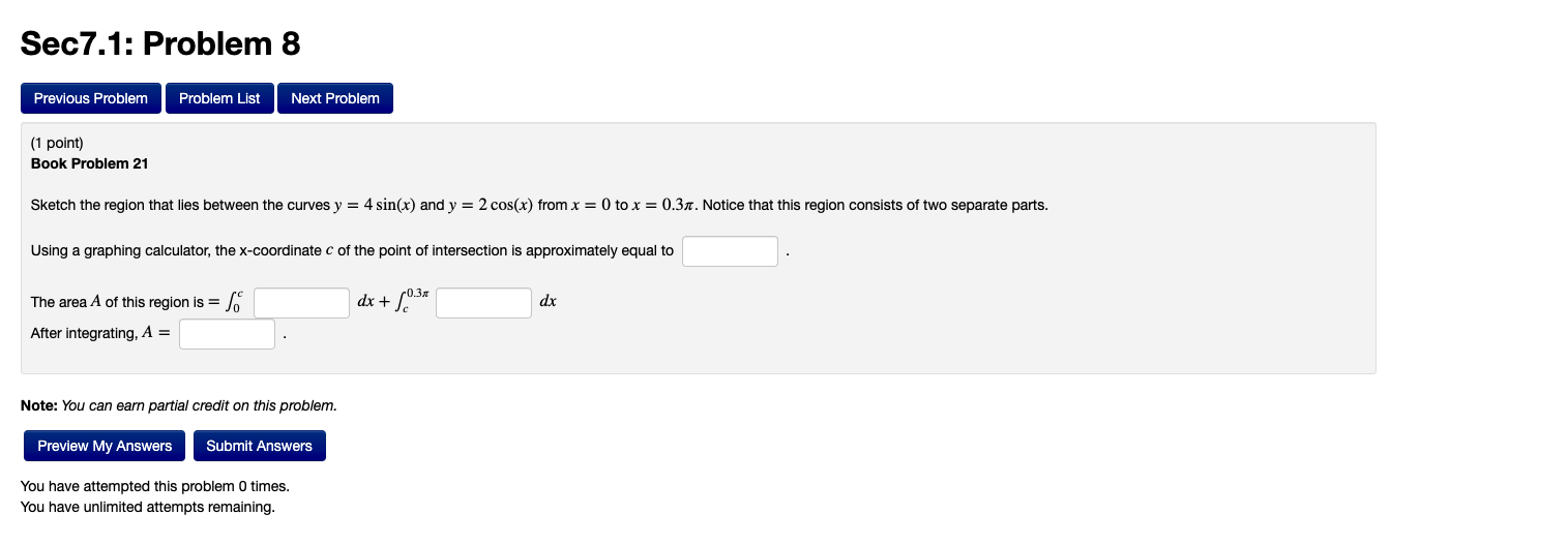 Solved Sec7.1: Problem 8 Previous Problem Problem List Next | Chegg.com