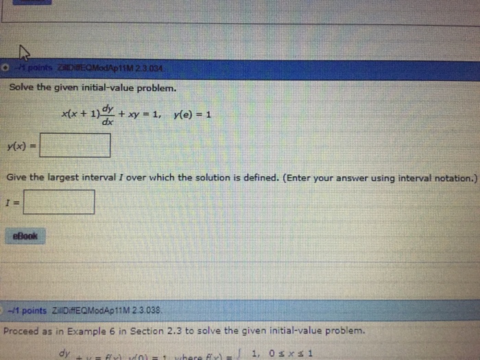 Solved Solve the given initial-value problem. x(x + 1) | Chegg.com
