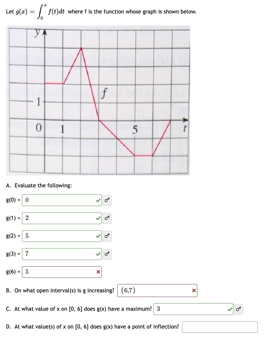 Solved Let g(x)=∫0xf(t)dt where f is the function whose | Chegg.com Solved Let g(x)=∫0xf(t)dt where f is the function whose | Chegg.com