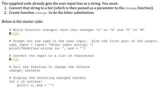 Solved What the program in python should look like: Enter | Chegg.com