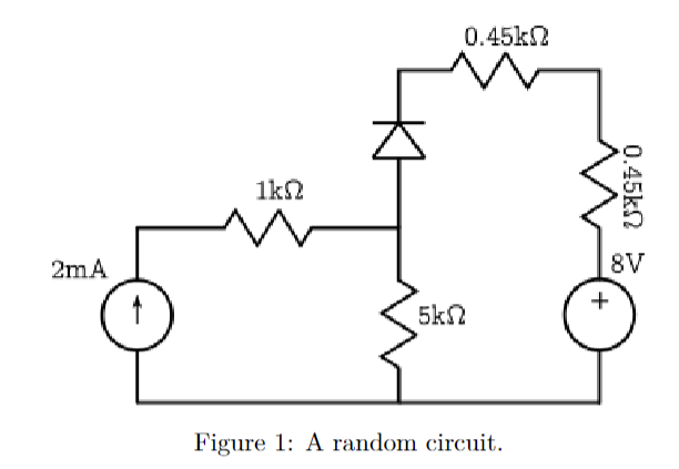 Solved Figure 1: A random circuit. | Chegg.com