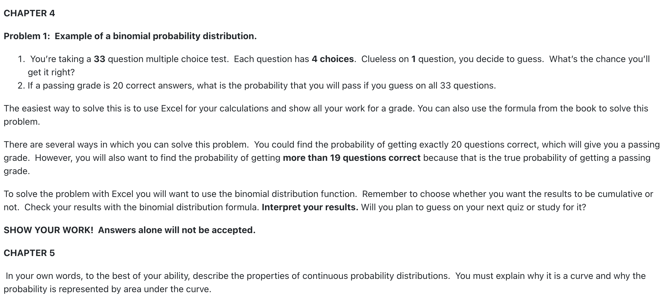 Solved CHAPTER 4 Problem 1: Example of a binomial | Chegg.com