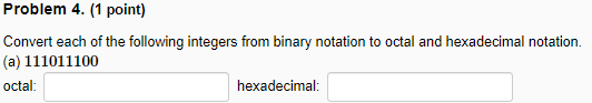 Solved Convert Each Of The Following Integers From Binary 4855