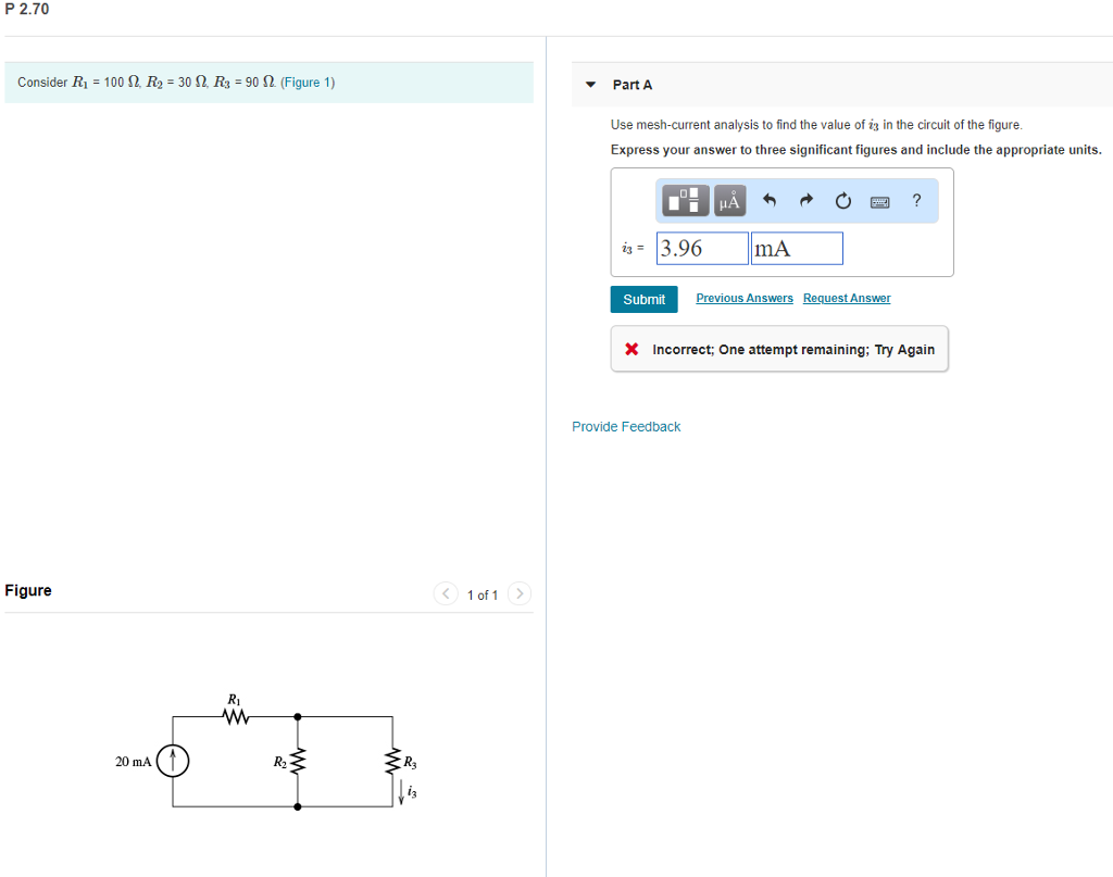 Solved P 2.70 Consider R1 = 100 ?, R2 = 30 ?, R3 = 90 ?. | Chegg.com