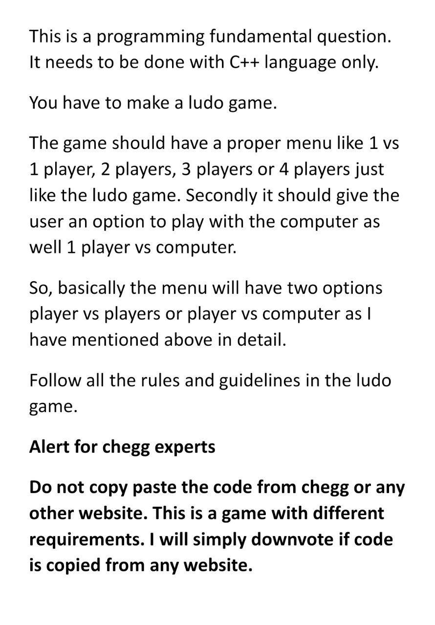Solved This is a programming fundamental question. It needs | Chegg.com