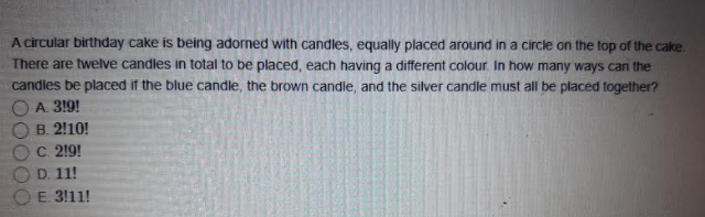 Solved A circular birthday cake is being adorned with | Chegg.com