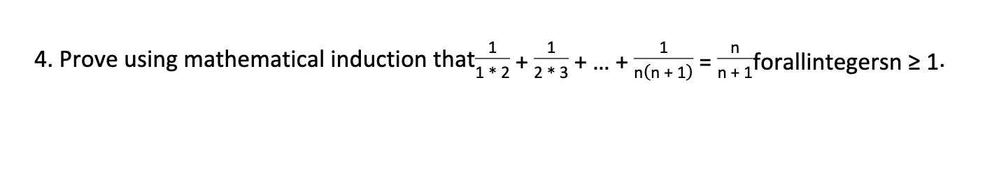 Solved 4. Prove using mathematical induction that | Chegg.com