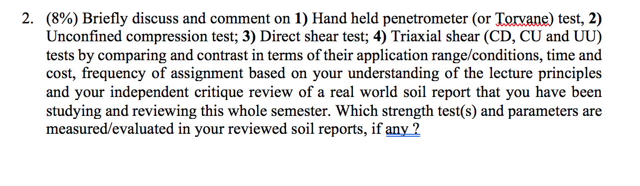 Solved 2. (8%) Briefly discuss and comment on 1) Hand held | Chegg.com