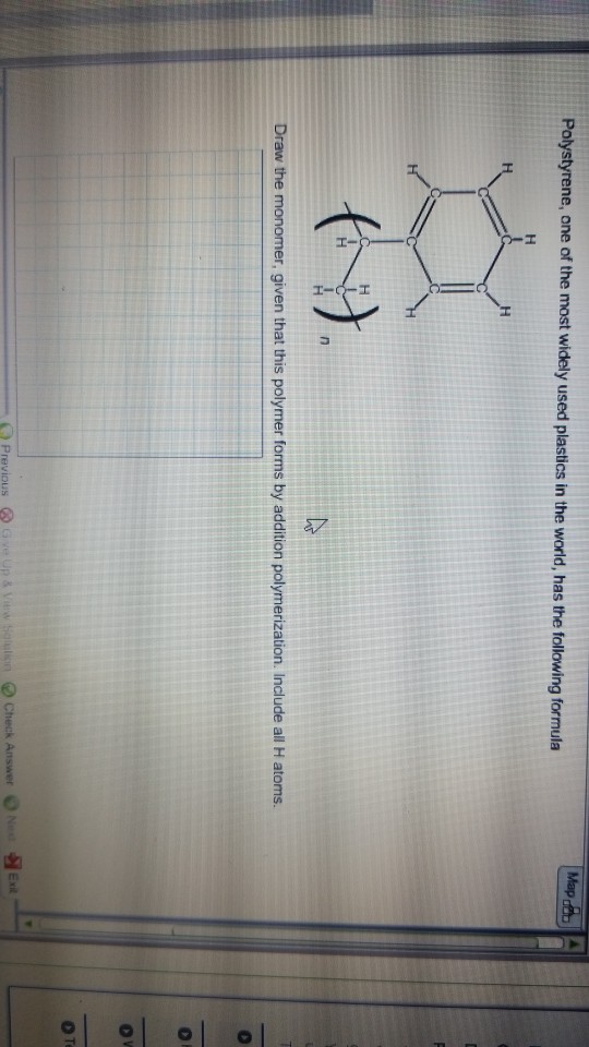 Solved Polystyrene, one of the most widely used plastics in | Chegg.com