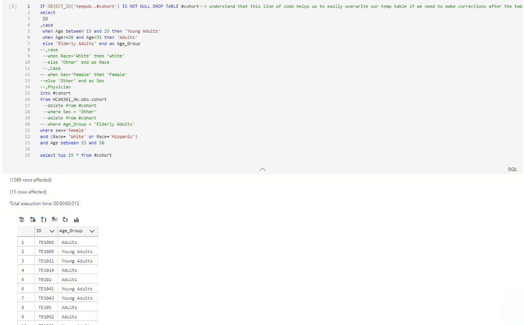 Solved I am trying build a query that answers the patient | Chegg.com