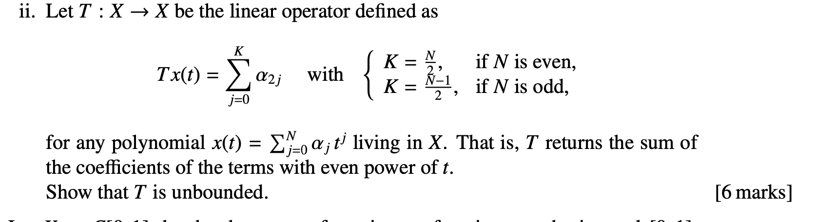 Solved Let X be the space of all real valued polynomials of | Chegg.com