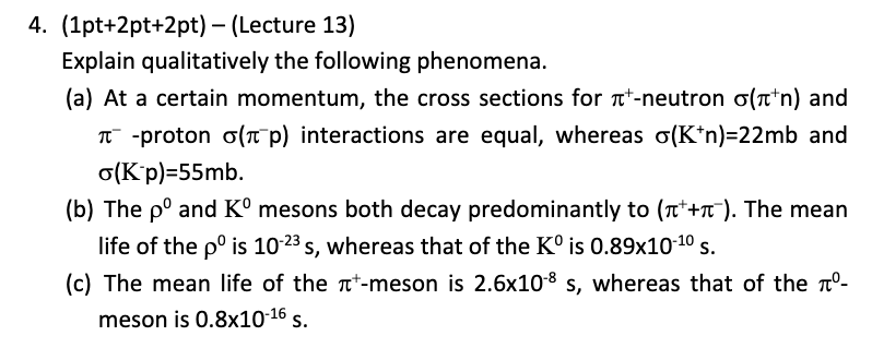 Solved 4. (1pt+2pt+2pt)−( Lecture 13) Explain qualitatively | Chegg.com