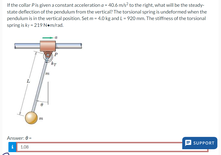 Solved If the collar P is given a constant acceleration a | Chegg.com