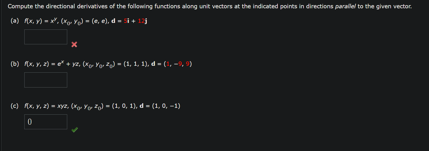 Solved Compute the directional derivatives of the following | Chegg.com