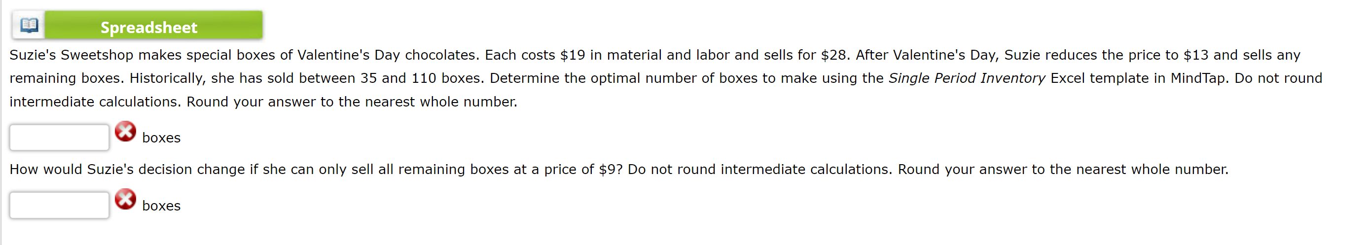 Solved intermediate calculations. Round your answer to the | Chegg.com