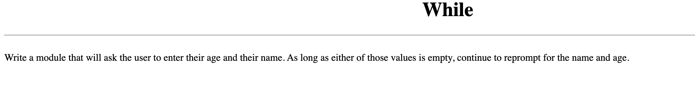 Solved For Python3 using a while statement that re-prompts | Chegg.com