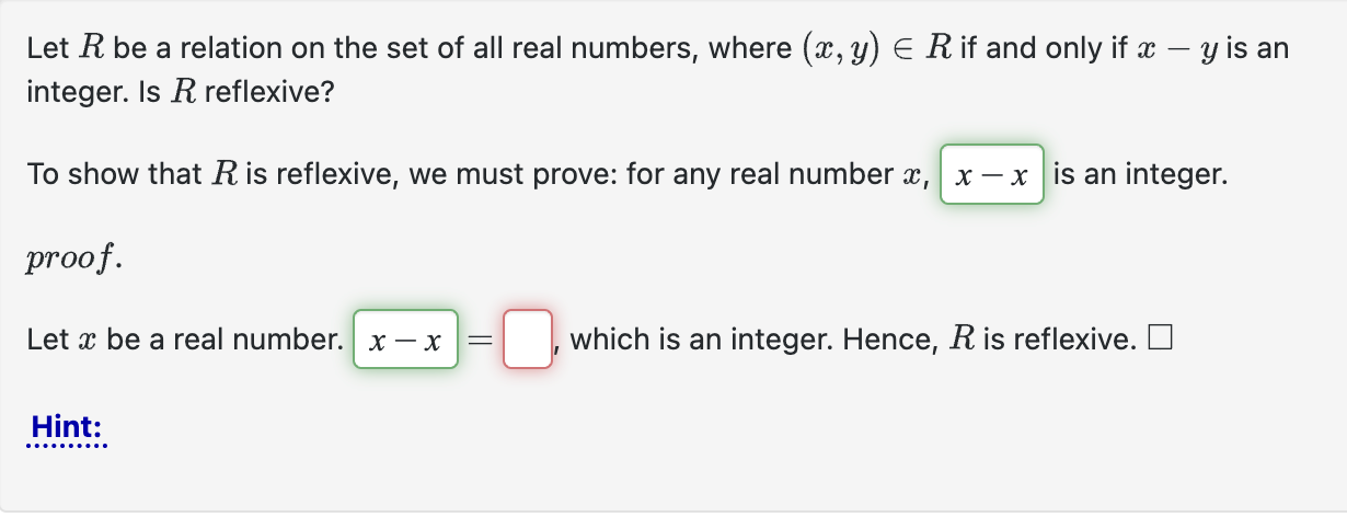 Solved Let R be a relation on the set of all real numbers, | Chegg.com