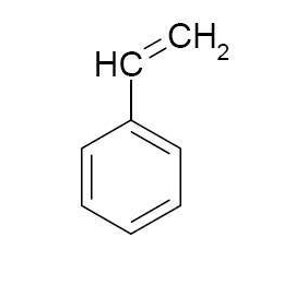 Solved Styrene (below) polymerizes into polystyrene. Draw a | Chegg.com