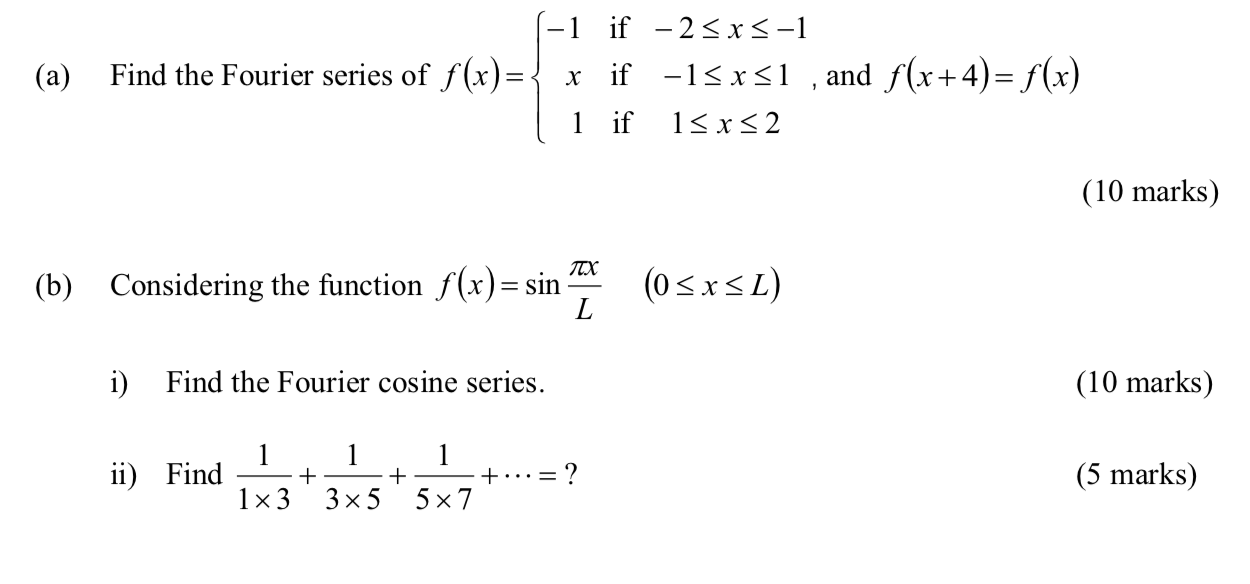 Solved (a) -1 if –2 | Chegg.com