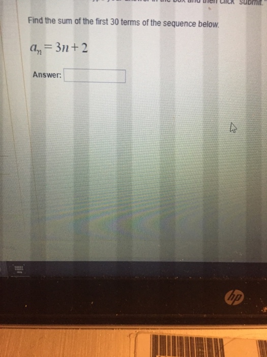 Solved Find The Sum Of The First 30 Terms Of The Sequence