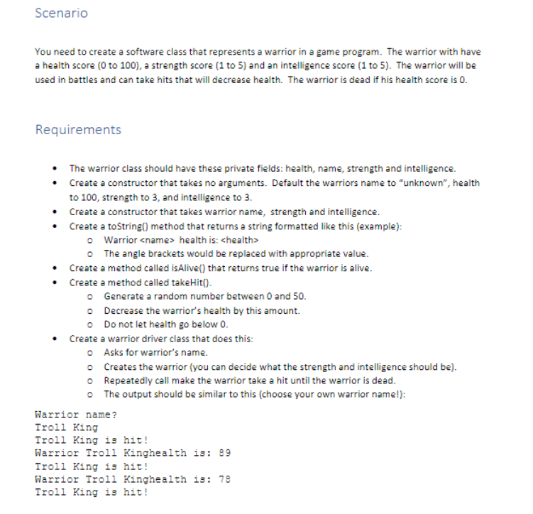 Solved USE JAVA PROGRAMMING LANGUAGE. YOU MUST PROVIDE | Chegg.com