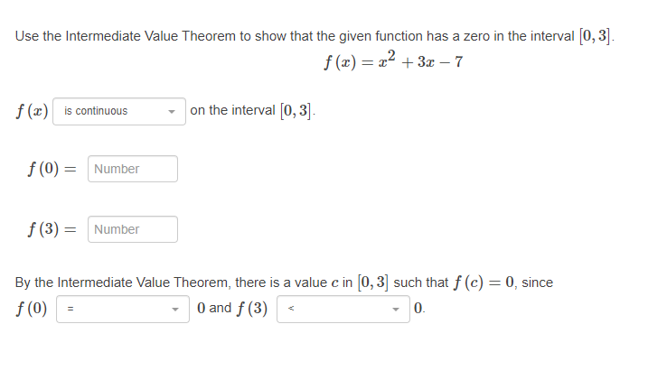 Solved Use the Intermediate Value Theorem to show that the | Chegg.com