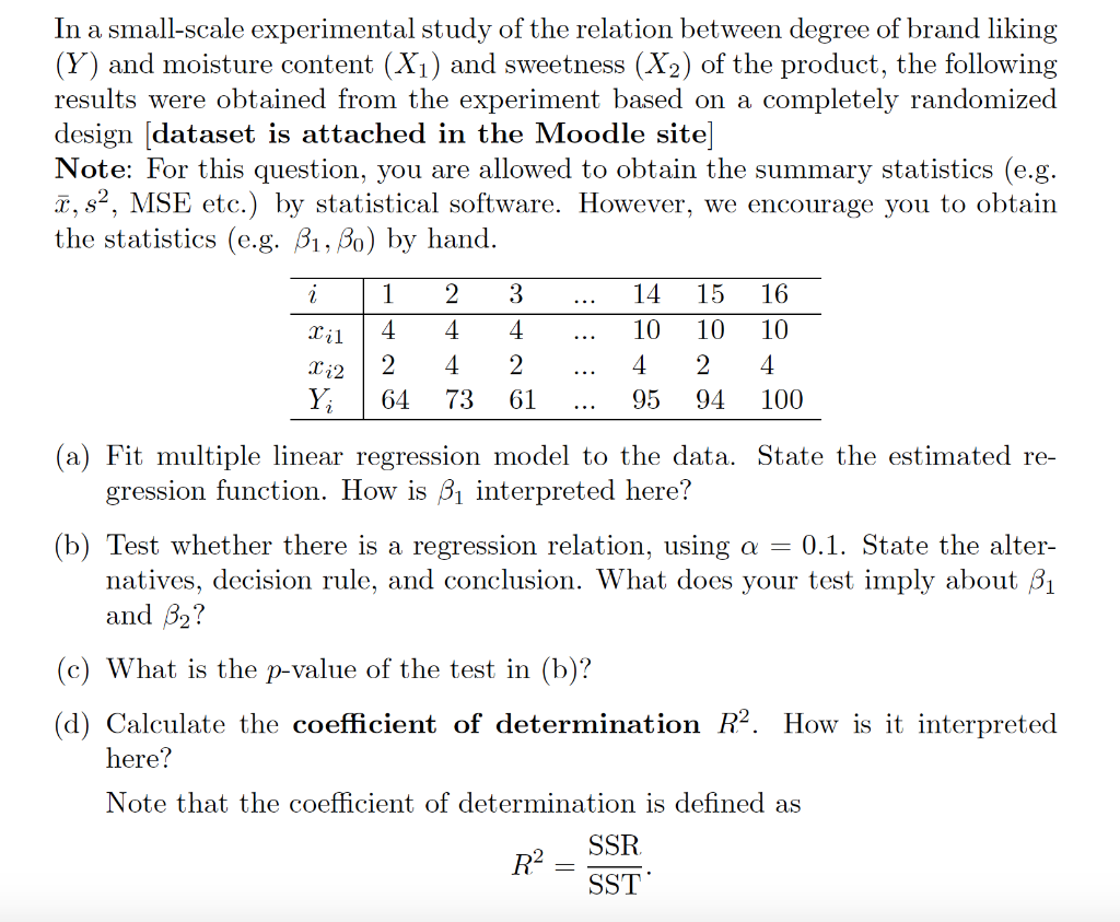 In a small-scale experimental study of the relation | Chegg.com