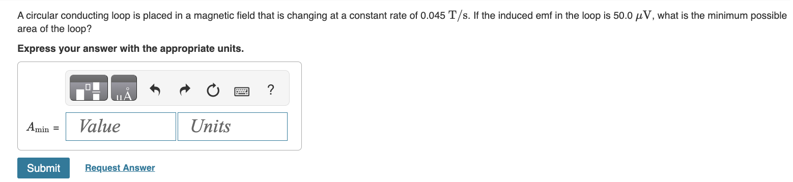 Solved A Circular Conducting Loop Is Placed In A Magnetic