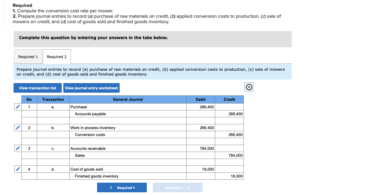 Solved Required 1. Compute the conversion cost rate per | Chegg.com