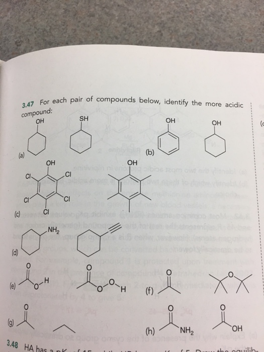 Solved For each pair of compounds below, identify the more | Chegg.com Solved For each pair of compounds below, identify the more | Chegg.com