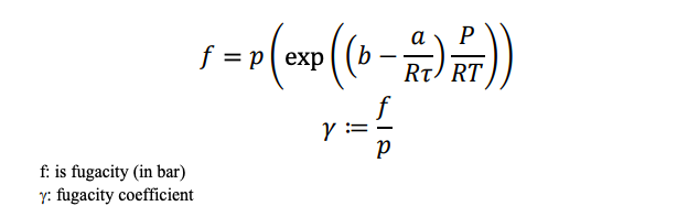 (B) Look at the provided reference “Fugacity of Water | Chegg.com
