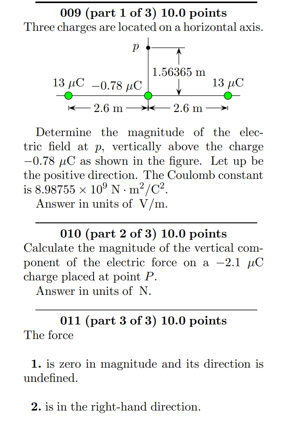 Solved (part 3) 3. is in the left-hand direction. 4. is in | Chegg.com