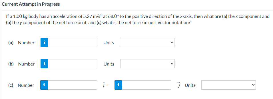 Solved Current Attempt in ﻿ProgressIf a 1.00 kg ﻿body has an | Chegg.com