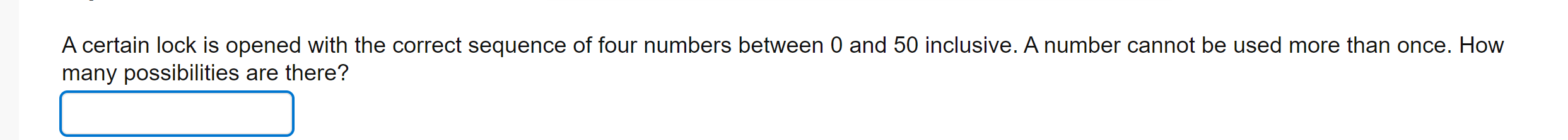 Solved A certain lock is opened with the correct sequence of | Chegg.com