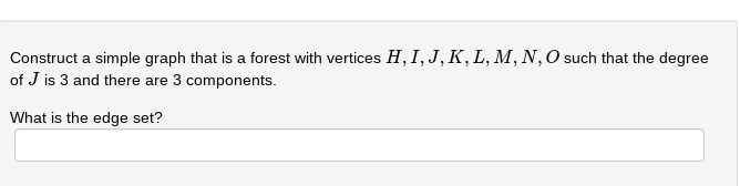 Solved Construct a simple graph that is a forest with | Chegg.com