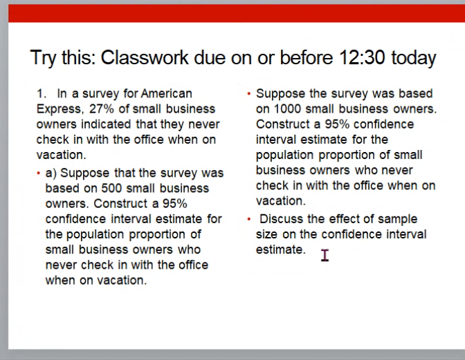 Solved Try this: Classwork due on or before 12:30 today 1. | Chegg.com