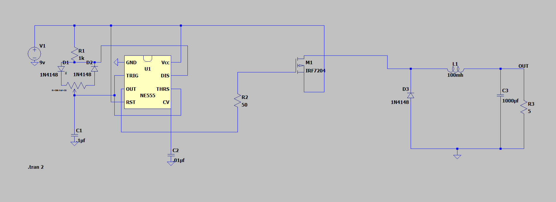 Above is a buck converter circuit that I made using a | Chegg.com