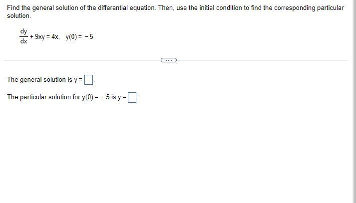 Solved Find the general solution of the differential | Chegg.com