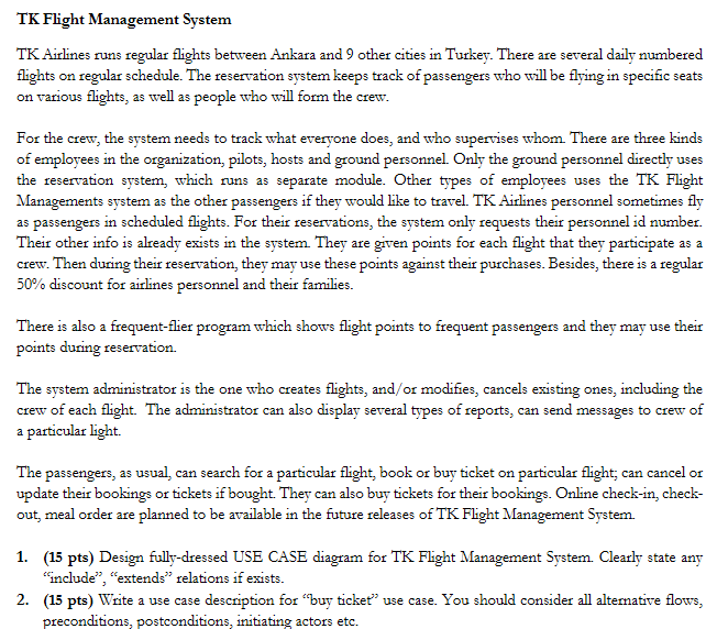 Solved TK Airlines runs regular flights between Ankara and 9 | Chegg.com