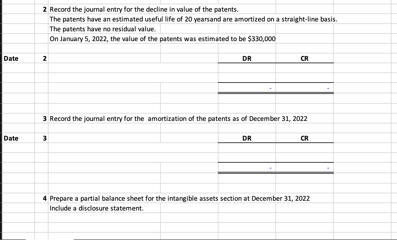 Solved 2 Record the journal entry for the decline in value | Chegg.com