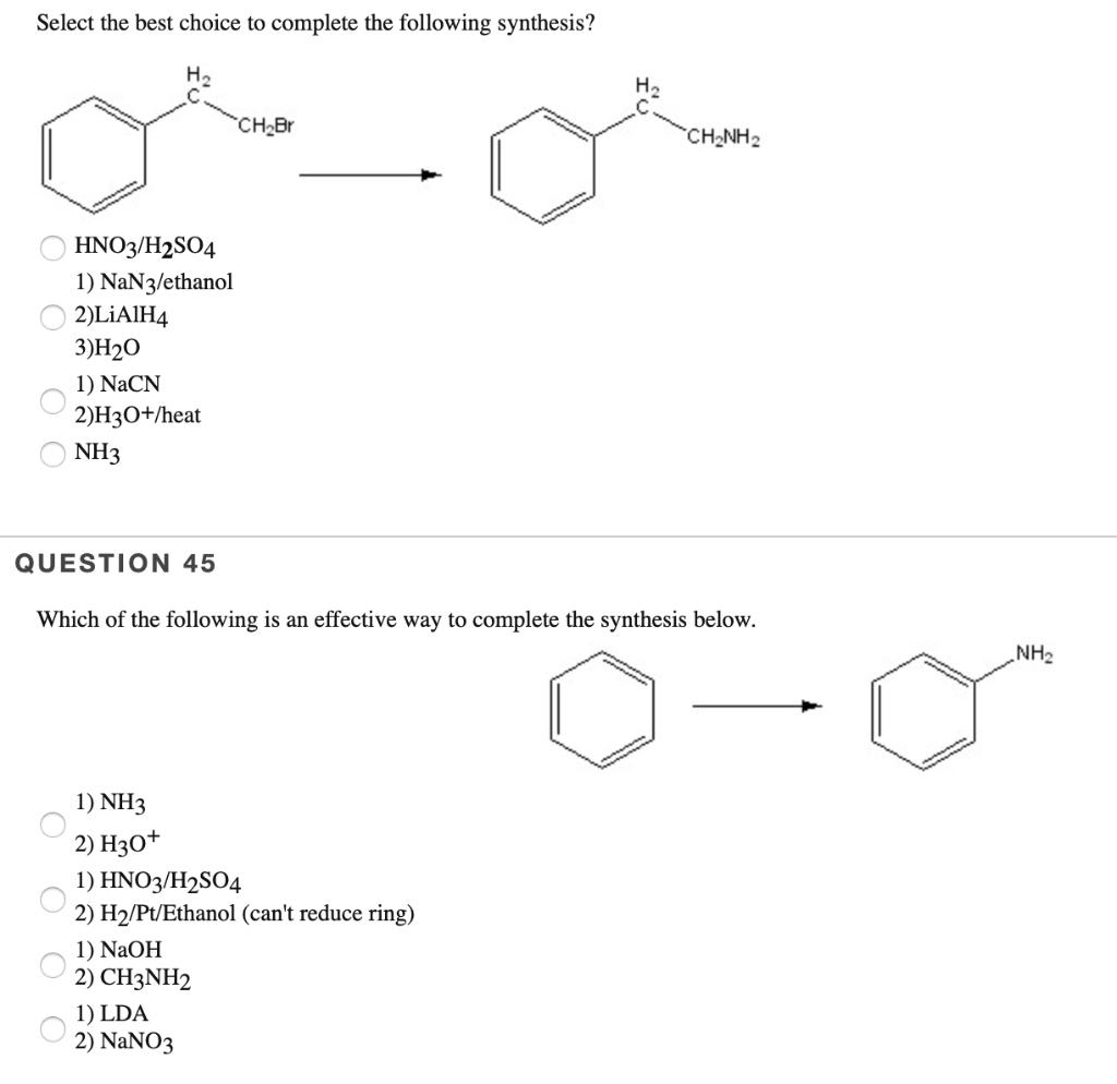 Solved Select the best choice to complete the following | Chegg.com