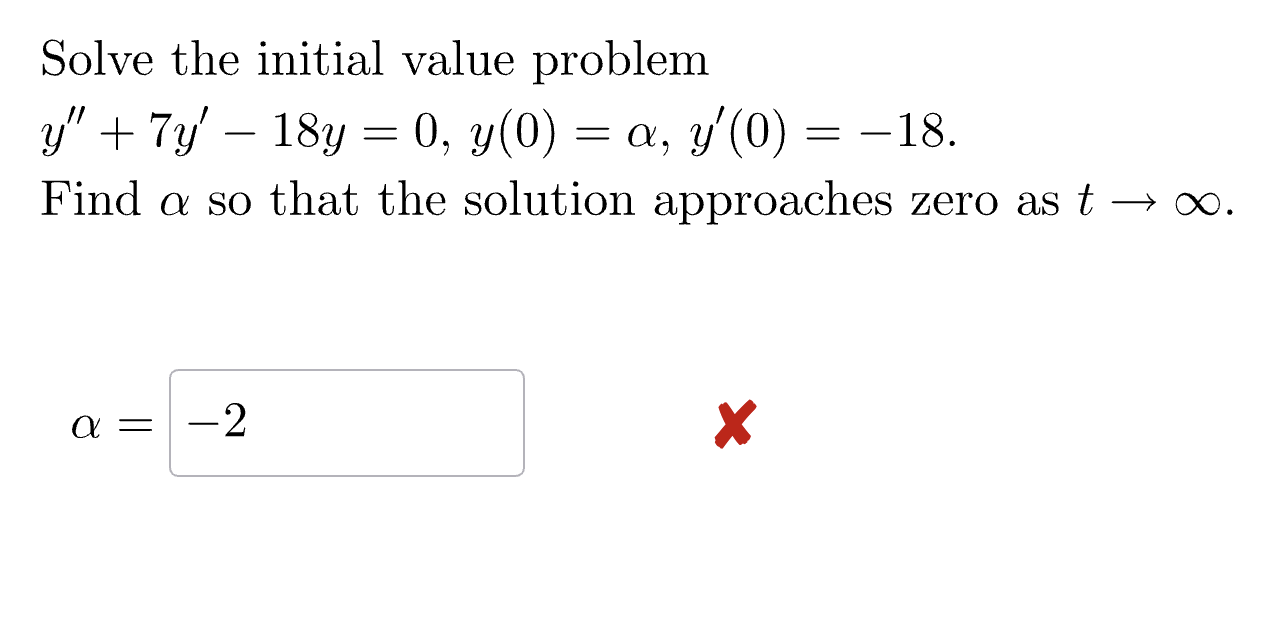 Solved Solve the initial value problem | Chegg.com