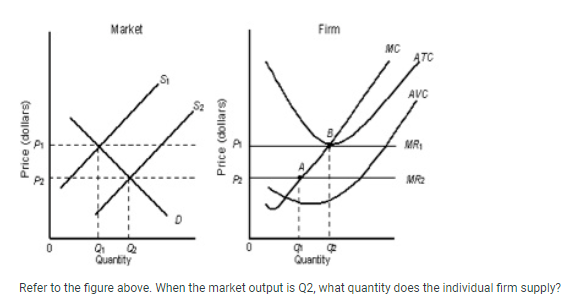 Solved Refer to the figure above. When the market output is | Chegg.com
