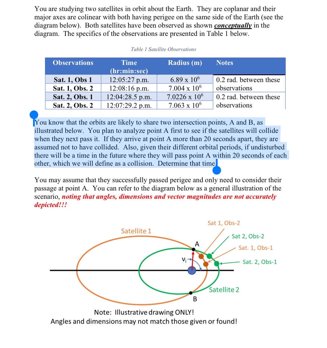 Solved You are studying two satellites in orbit about the | Chegg.com