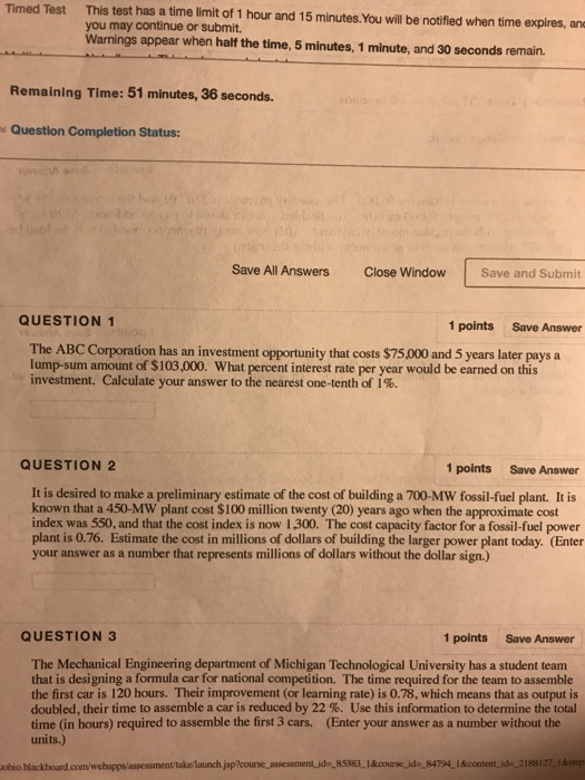 Solved This test has a time limit of 1 hour and 15 minutes. | Chegg.com