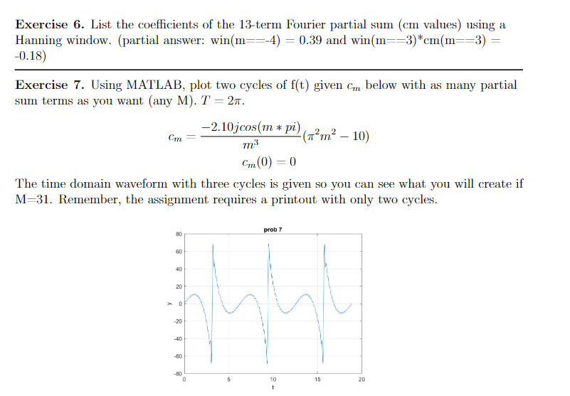 Exercise 6. List the coefficients of the 13-term | Chegg.com