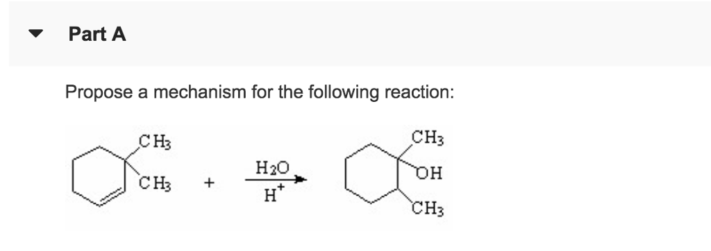 Solved Part A Propose a mechanism for the following | Chegg.com