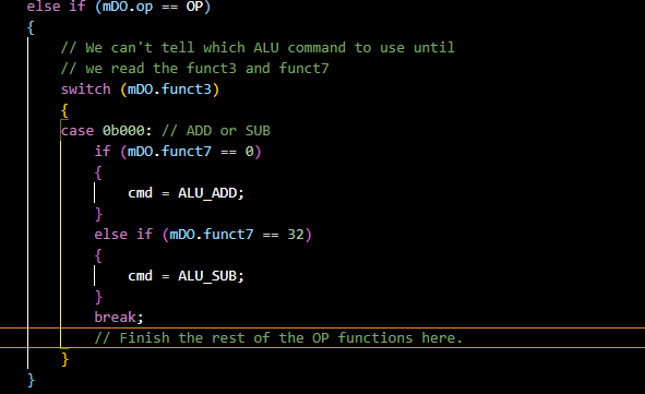 How would you go about finishing this code? It | Chegg.com