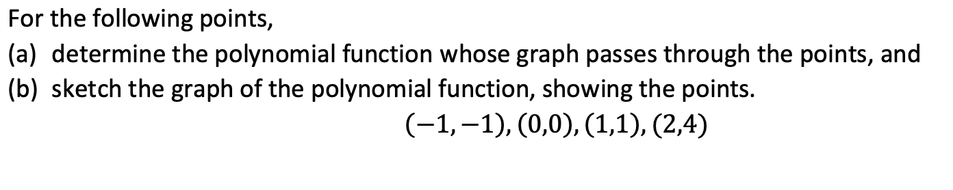 Solved For the following points,(a) ﻿determine the | Chegg.com