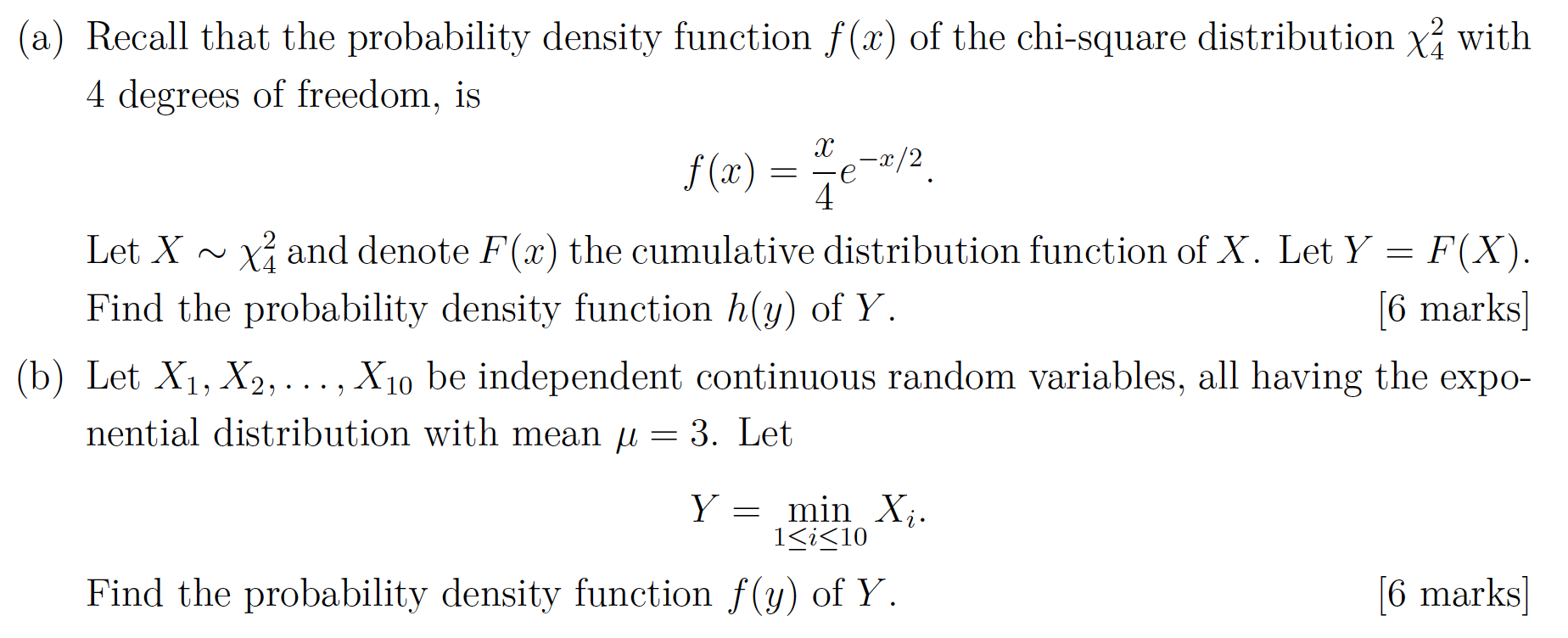 Solved (a) Recall that the probability density function f(x) | Chegg.com